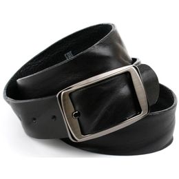 Anthoni Crown Damen Lederg&uuml;rtel, schwarz, Gr. 105, unifarben, Leder, G&uuml;rtel, pflanzlich gegerbtes Leder