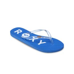 Roxy Damen Badezehentrenner "Viva Jelly", Gr. 10, blau, Obermaterial: 98% Synthetikmaterial, 2% Metall / Futter: 100% Synthetikmaterial / Au&szlig;ensohle: