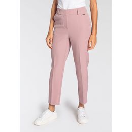 Laura Scott Damen Anzughose, rosa, Gr. 48, Web, Obermaterial: 90% Polyester, 10% Elasthan, Hosen, mit B&uuml;gelfalte
