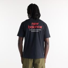 New Balance Herren T-Shirt "INTELLIGENT T-SHIRT", schwarz, Gr. M, Obermaterial: 100% Baumwolle, Shirts, aus Baumwolle, f&uuml;r Erwachsene geeignet