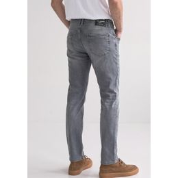 Street One MEN Herren Regular-fit-Jeans, grau, Gr. 36, unifarben, Jeans, 98% Baumwolle, 2% Elasthan, Jeans, 5-Pocket-Style
