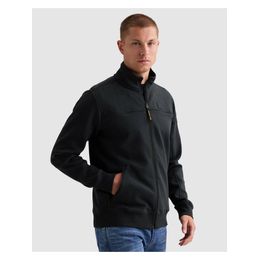 PME-Legend PME LEGEND Herren Sweatjacke, schwarz, Gr. XL, gemustert, Sweatware, Obermaterial: 80% Baumwolle, 15% Polyester, 5% Elasthan, Sweatjacken, Seitliche