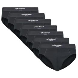 Herren Gro&szlig;e Gr&ouml;&szlig;en | Pfundskerl 7er-Pack Slips mit Elasthan Farbe schwarz Gr&ouml;&szlig;e: 4XL