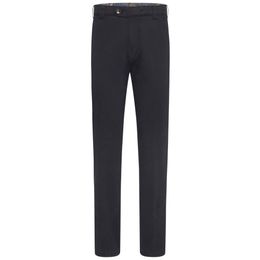 MEYER Herren Chinohose "Roma", blau, Gr. 32, uni, Obermaterial: 97% Baumwolle CO. 3% Elasthan EL., Hosen, mit Franz&ouml;sischen Seitentaschen