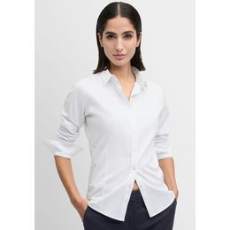 Cinque Damen Hemdbluse "CISARY", wei&szlig;, Gr. XL, unifarben, Web, Obermaterial: 100% Baumwolle, Blusen, mit Reverskragen