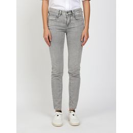 Gang Damen Relax-fit-Jeans "94AMELIE", grau, Gr. 26, unifarben, Denim/Jeans, Obermaterial: 76% Baumwolle, 15% Polyester, 8% Viskose, 1% Elasthan,