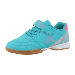 Kappa M&auml;dchen Hallenschuh "Sonia", Gr. 39, blau, Synthetik, Schuhe, Indoor Sportschuhe, nicht abf&auml;rbende Sohle