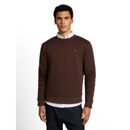 Herren Sweatshirt, braun, Gr. M, Tom Tailor Denim, Sweatware, Obermaterial: 70% Baumwolle, 30% Polyester, Sweatshirts
