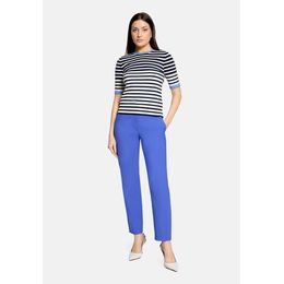 Betty Barclay Damen B&uuml;gelfaltenhose "Damen mit B&uuml;gelfalte", blau, Basic, Gr. 42, Obermaterial: 86% Polyester, 14% Elasthan, Hosen, Material