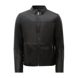 RICANO Herren Blouson "Lederjacke Tomaso", schwarz, Gr. XXXL, Obermaterial: 100% Lammnappaleder LANA., Jacken, Handgefertigt aus echtem Leder