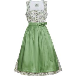 BERWIN Midi-Dirndl mit Blumenmuster Gr&uuml;n (Gr&ouml;&szlig;e: 40)