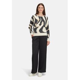 BETTY & CO BETTY & CO Damen Strickpullover "Damen mit Rippb&uuml;ndchen", bunt, Gr. 44, Strick, Obermaterial: 54% Polyamid, 25% Baumwolle, 21% Polyacryl, Pullover