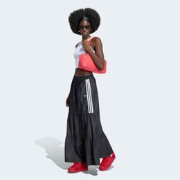 Damen Sweatrock "DENIM SKIRT", schwarz, Gr. XL, adidas originals, Obermaterial: 100% Baumwolle, R&ouml;cke, mit l&auml;ssigem Jeansrock-Charakter, aus
