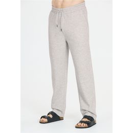 NOU Herren Sweathose "Ramin V2", beige, Gr. M, meliert, unifarben, 60% Baumwolle, 40% Polyester, Hosen, mit verstellbarem Bund