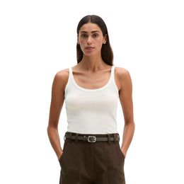 Marc O'Polo MARC O'POLO Damen T-Shirt "aus weichem Single Jersey", wei&szlig;, Gr. XS, unifarben, Obermaterial: 50% Baumwolle, 50% Viskose, Shirts