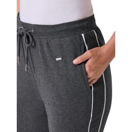 feel good Damen Hose, anthrazit-meliert-wei&szlig;, Gr&ouml;&szlig;e 18/19