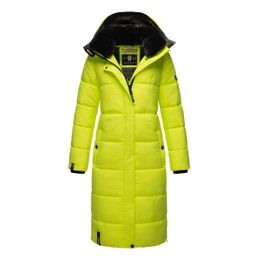 Marikoo Damen Winterjacke &ndash; Lange Steppjacke mit abnehmbarer Kapuze