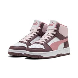 Puma M&auml;dchen Sneaker "REBOUND SLAM MID JR", Gr. 35,5, rosa, Synthetik, Schuhe