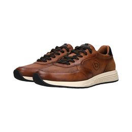 Bugatti Herren Sneaker, Gr. 44, braun, Lederimitat, Schuhe, Freizeitschuh, Halbschuh, Schn&uuml;rschuh in Used-Optik