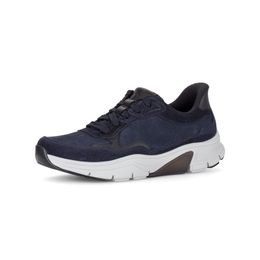 ROLLINGSOFT Herren Sneaker, Gr. 6,5dunkelblau, Nubukleder, Veloursleder, Schuhe, Halbschuh, Schn&uuml;rschuh in Komfortweite G (= weit)