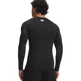 Under Armour Herren Trainingsshirt "UA HG ARMOUR COMP CB LS"ultimate schwarz, wei&szlig;, Gr. XXXL, Obermaterial: 84% Polyester, 16% Elasthan, Shirts,