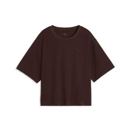 Puma Damen T-Shirt "CLASS RELAXED GRAPHIC TEE", braun, Gr. XL, unifarben, Jersey, Obermaterial: 100% Baumwolle, Shirts, mit kurzem Schnitt,