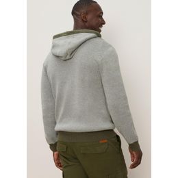 Kangaroos Herren Kapuzenstrickjacke, grau, Gr. M, Obermaterial: 100% Baumwolle, Strickjacken, mit Rei&szlig;verschluss, Langarm