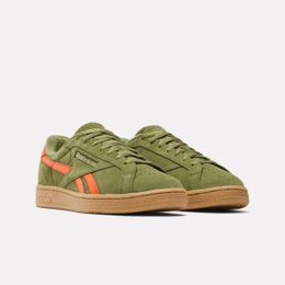 Reebok CLASSIC Herren Sneaker "CLUB C GROUNDS UK", Gr. 44, gr&uuml;n, Leder, Synthetik, Schuhe