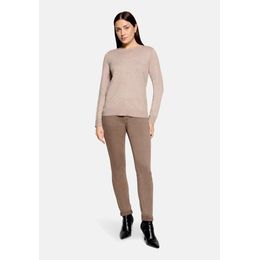 Betty Barclay Damen Strickpullover "Damen mit U-Boot-Ausschnitt", beige, Gr. 36, Strick, Obermaterial: 55% Viskose, 30% Polyester, 15% Polyamid,
