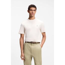BOSS Herren T-Shirt "C-Taut", wei&szlig;, Gr. L, unifarben, Single Jersey, Obermaterial: 100% Baumwolle, Shirts, Regular Fit, reine Baumwolle, BOSS-Logo