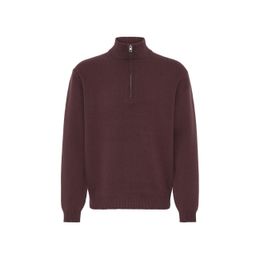 !Solid SOLID Herren Bolero "SOLID SDRYKER PULLOVER", braun, Gr. L, unifarben, 100% Baumwolle, Strickjacken