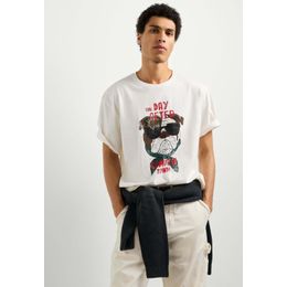 Pepe Jeans Herren Print-Shirt "print t-shirt CEDON TEE"sanftes wei&szlig;, Gr. XXL, 100% Baumwolle, Shirts