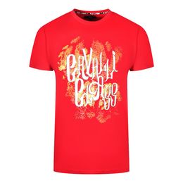 Cavalli Class Bold Logo Rotes T-Shirt
