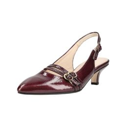 Gabor Damen Slingpumps "Gabor Pumps Leder", Gr. 37,5, rot, Leder, Schuhe