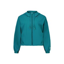 FABLETICS Damen Trainingsjacke "Fabletics Jacke ALL DAY JACKET", blau, Gr. M, uni, Obermaterial: 79% Polyamid PA. 21% Elasthan EL., Jacken, mit Kapuze