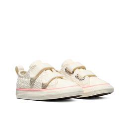 Converse M&auml;dchen Sneaker "CHUCK TAYLOR ALL STAR EASY-ON CROCHET", Gr. 20egret, all heat, egret, Synthetik, Schuhe, sportlicher Stil, mit