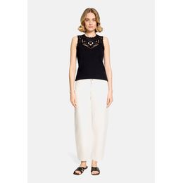 BETTY & CO BETTY & CO Damen Tr&auml;gertop "Damen ohne Arm"schwarz, Gr. S, Obermaterial: 96% Baumwolle, 4% Elasthan. Besatz: 100% Baumwolle, Tops