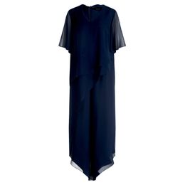 Vera Mont Damen Overall "Damen mit Stufen", blau, Gr. 38, Chiffon, Obermaterial: 100% Polyester. Futter: 100% Polyester, Overalls