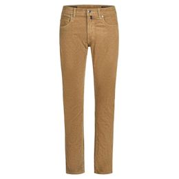 Pierre Cardin Herren Cordhose "Laval", braun, Gr. 36, uni, Obermaterial: 99% Baumwolle CO. 1% Elasthan EL., Hosen, aus Cord, zeitlose Eleganz