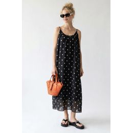 Polka-Dot A-Linien Maxikleid