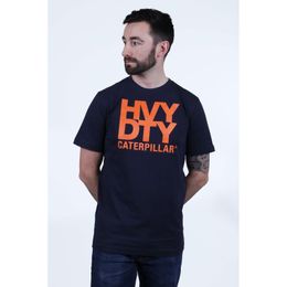 Caterpillar Schwerlast Baumwolle Herren Schwarz T-Shirt