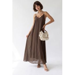 &Auml;rmelloses A-Linien-Maxikleid