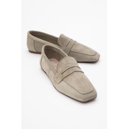 Morne Leder Loafer Damen