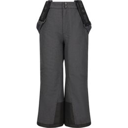 ZIGZAG Jungen Skihose "Nino"dunkelgrau, Gr. 98, meliert, 100% Polyester, Hosen, mit wasserdichter Bionic Finish-Membran