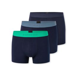 3 Schiesser Shorts - Herren - Gr. L/6 - dunkelblau