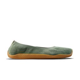 Vivobarefoot Asana Yin Ballerina Knit Schuhe Damen gr&uuml;n 37.0