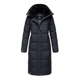 Marikoo Damen Winterjacke &ndash; Lange Steppjacke mit abnehmbarer Kapuze