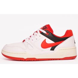 Nike Full Force Lo Rote Details Wei&szlig;e Turnschuhe
