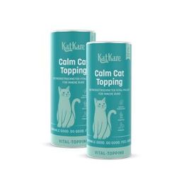 KatKare Vital Toppings Calm Cat - Gefriergetrocknetes Topping mit Superfoods, Pr&auml;- und Postbiotika f&uuml;r die innere Ruhe deiner Katze, 90g 2x90 g