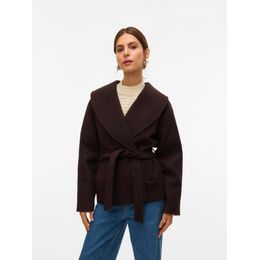 V&eacute;ro Moda VERO MODA Damen Kurzjacke "VMANNE BERGEN JACKET GA NOOS", braun, Gr. L, unifarben, Web, Obermaterial: 100% Polyester, Jacken, Kunstfaser